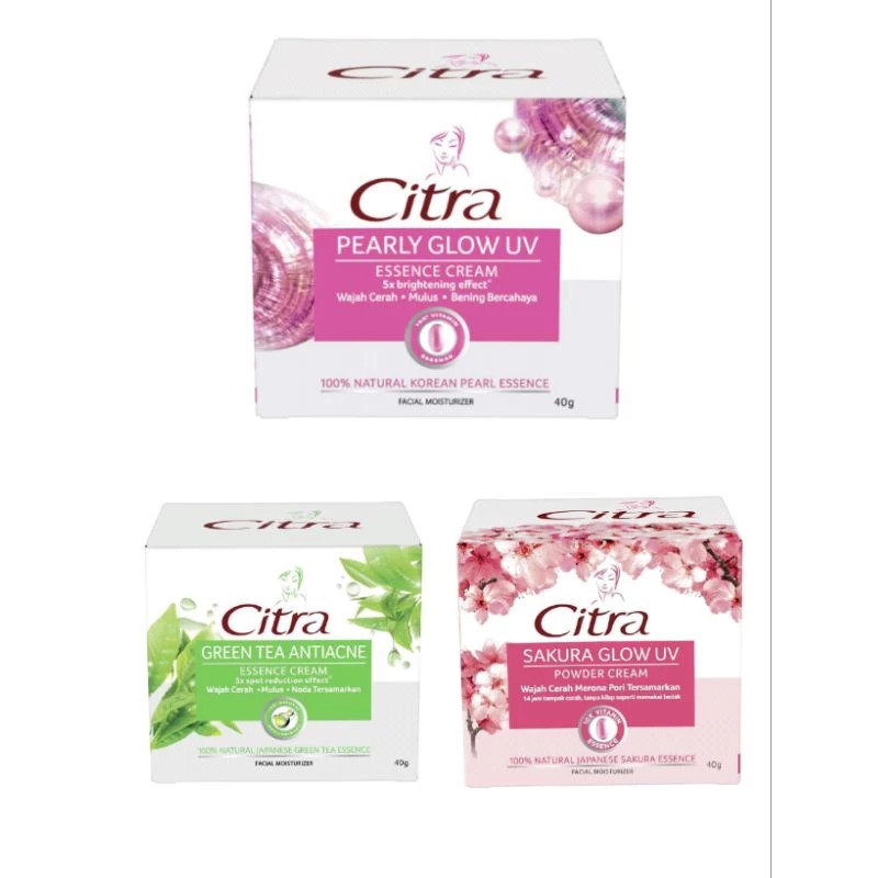 Jual CITRA PEARLY GLOW UV CITRA SAKURA GLOW CITRA GREENTEA ANTIACNE ...