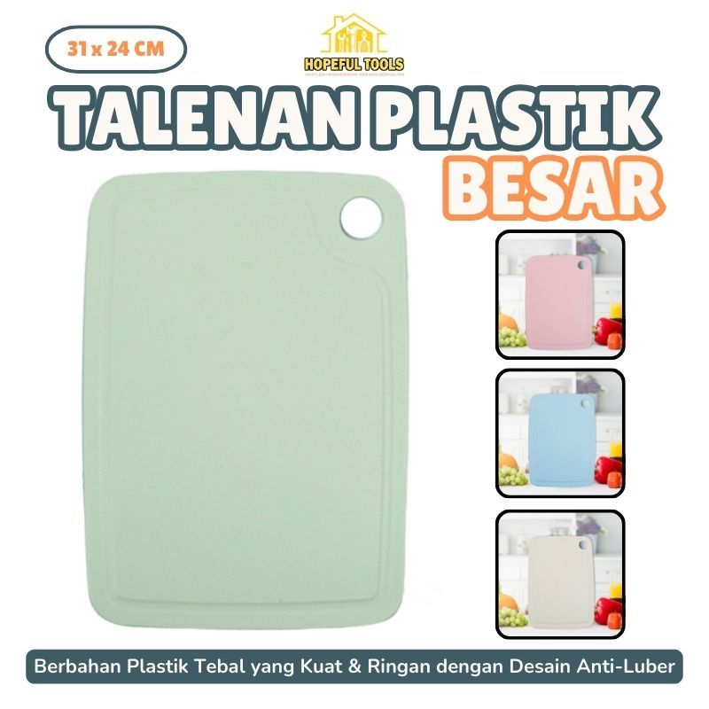 Jual Telenan Dapur Plastik Tebal Foodgrade/Cutting Board Sayuran ...