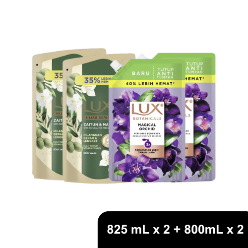 Jual [Bundle] Buy 2 Lux Hijab 825ml & 2 Lux Magical Orchid 800ml | Shopee Indonesia