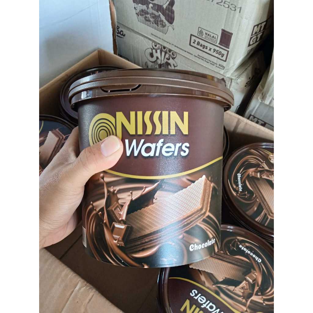 Jual PROMO Nissin Wafer Jar Rasa chocolate coklat 240 gram special ...