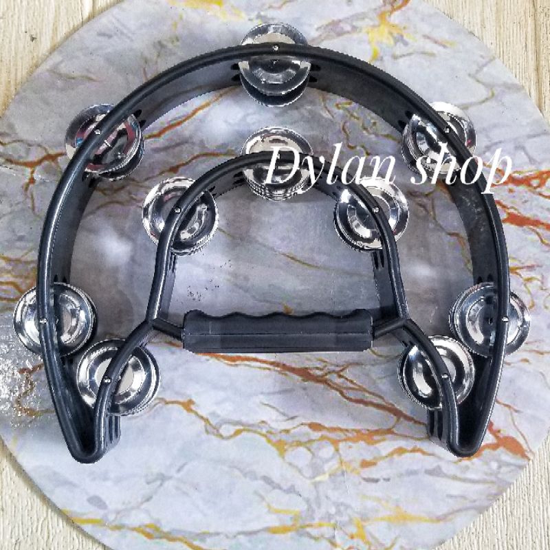 Jual Alat Musik Tamborin Tambourine Double Ring Kecrekan Tambourine ...