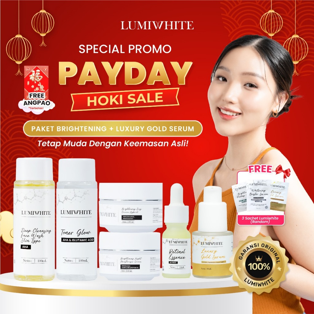 Jual LUMIWHITE - LUXURY GOLD (FREE 3 SACHET RANDOM) | Shopee Indonesia