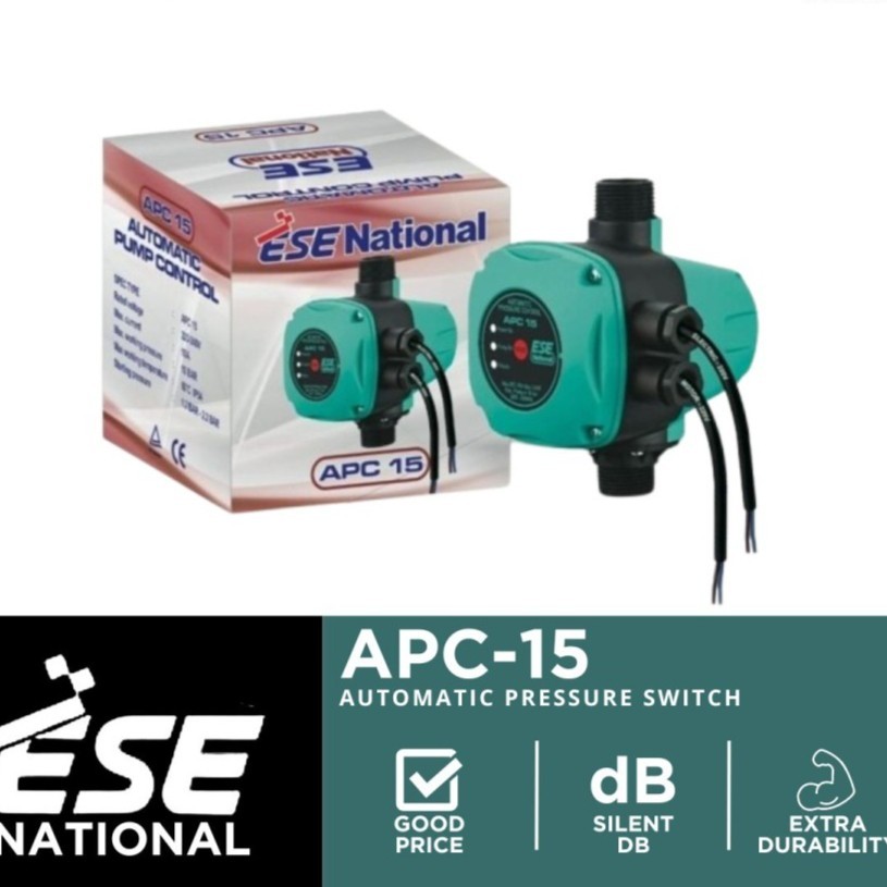 Jual AUTOMATIC PRESSURE CONTROL ESE NATIONAL APC 15 OTOMATIS POMPA DORONG BOOSTER PUMP model ...