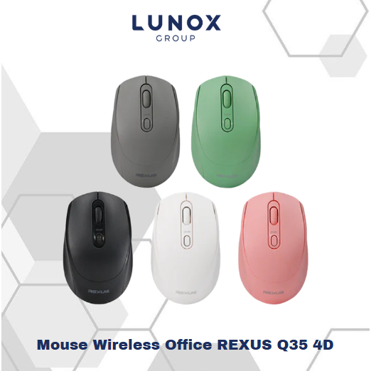Jual Rexus Q35 Wireless Silent Click Office Mouse | REXUS Q35 4D Mouse ...