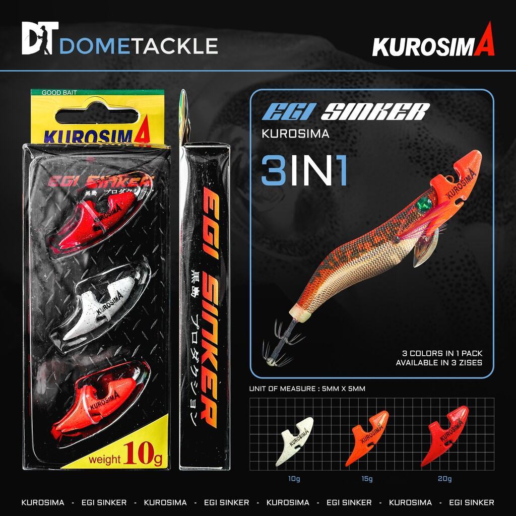 Jual Sinker Pemberat Umpan Cumi Kurosima Egi Squid Jig Eging Nyumi | Shopee Indonesia