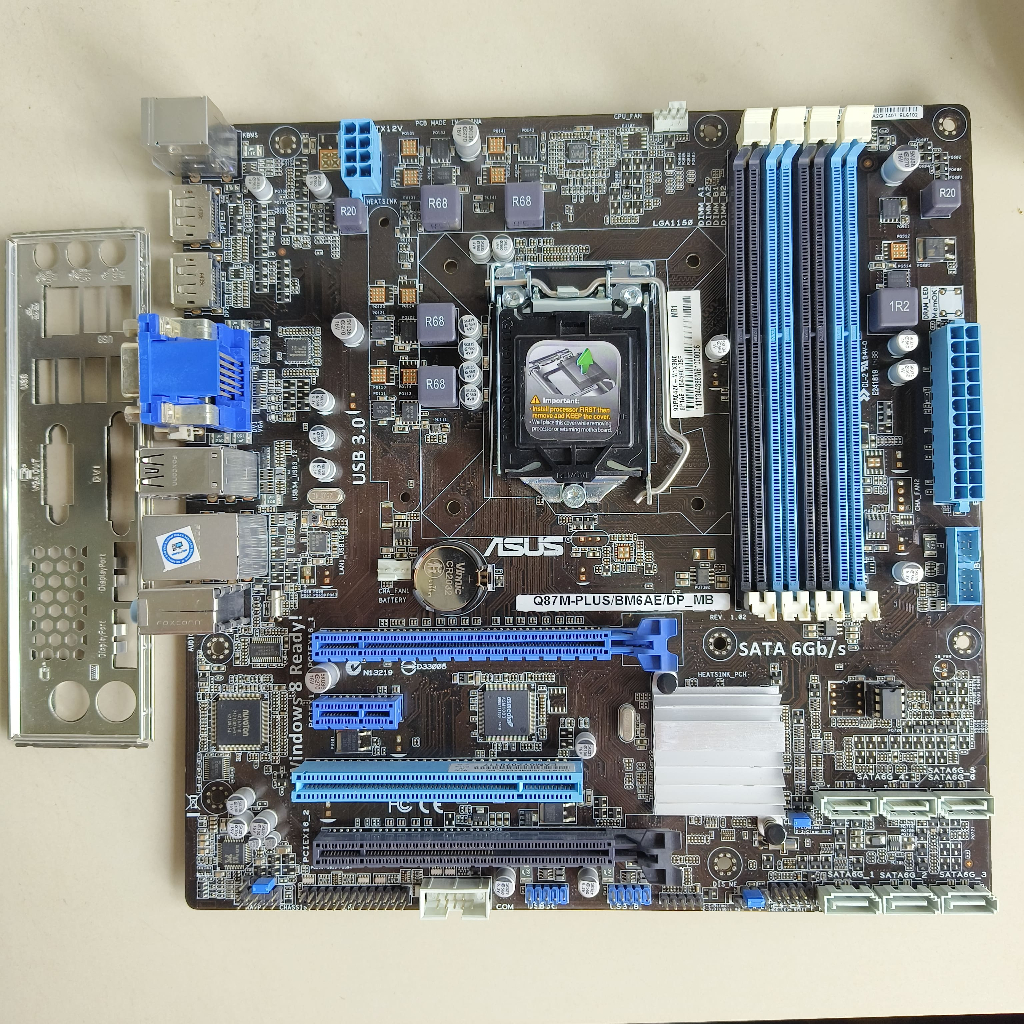Jual MAINBOARD ASUS GAMING Q87 LGA 1150 DDR3 GEN4 MICRO ATX | Shopee ...