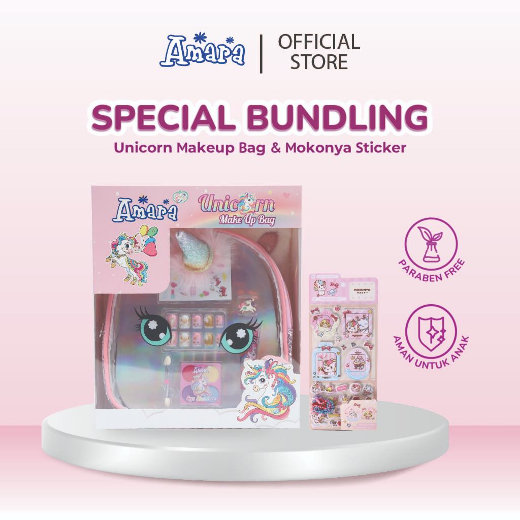 Jual Special Bundle - Amara Unicorn Bag / Make Up Anak BPOM Set ...