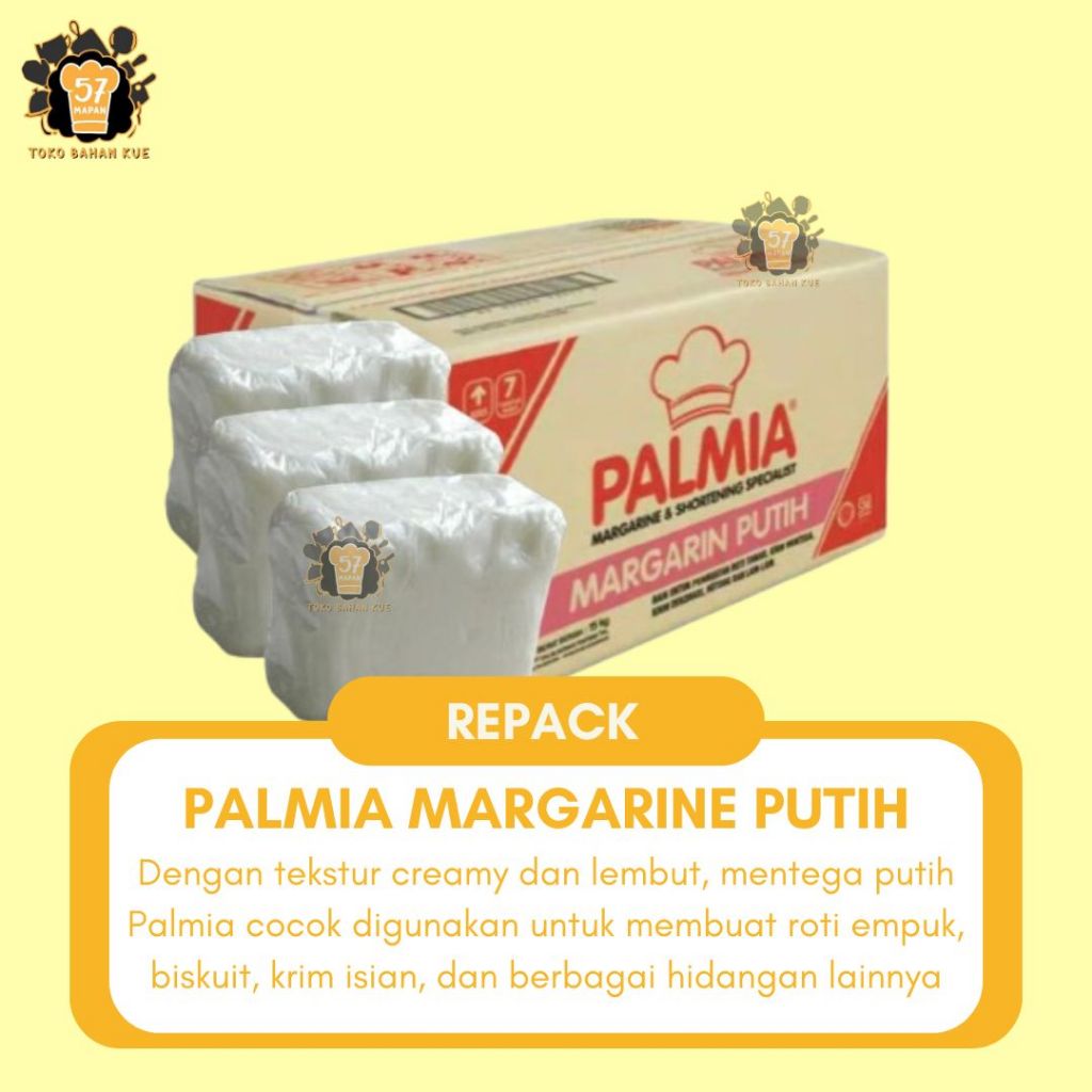 Jual MARGARINE PALMIA PUTIH REPACK 250 GR, 500 GR, 1 KG | Shopee Indonesia