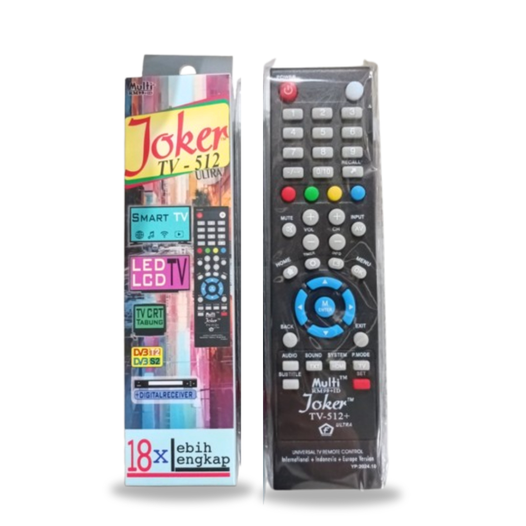 Jual REMOTE TV UNIVERSAL JOKER BISA UNTUK TV TABUNG TV LCD LED TIPE 528 ...