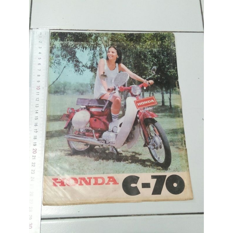 Jual Lembar iklan original honda bebek C70 73 cabutan iklan majalah astra jadul tahun 70an ...