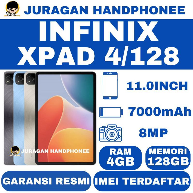 Jual INFINIX XPAD 4/128GB TAB GARANSI RESMI | Shopee Indonesia