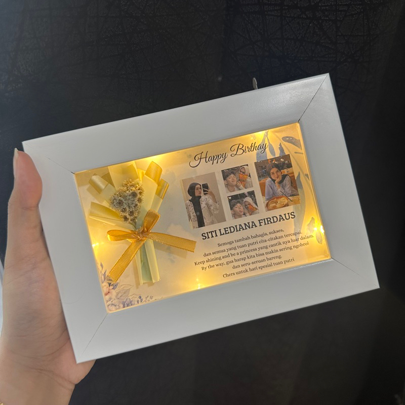 Jual KADO UNIK Frame Foto Polaroid dengan Lampu 3D | GIFT FRAME / Kado Ulangtahun / Wisuda ...