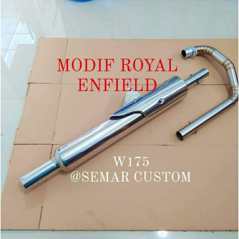 Jual KNALPOT W175 MODEL ROYAL ENFIELD | Shopee Indonesia