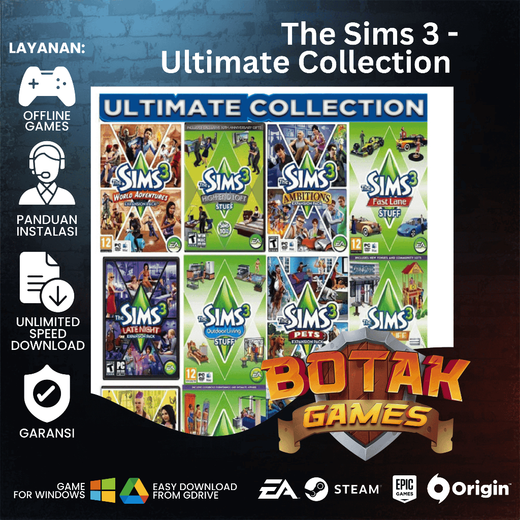 Jual Buy 3 Free 2 - The Sims 3 - Ultimate Collection - PC - Google ...