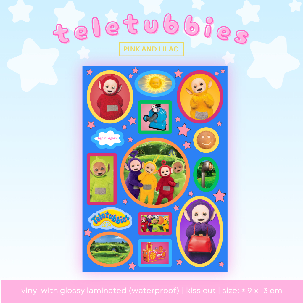 Jual Teletubbies Sticker Sheet | Deco Sticker Japan Waterproof | Shopee ...