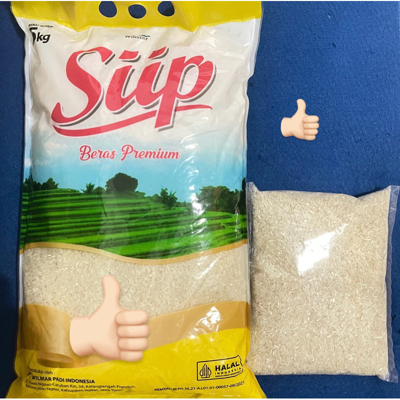 Jual BERAS PREMIUM SIIP REPACK 1KG (WILMAR GROUP) | Shopee Indonesia