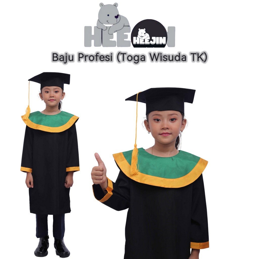 Jual HEEJIN Baju Profesi Anak Toga Wisuda Custom TK SD | Shopee Indonesia