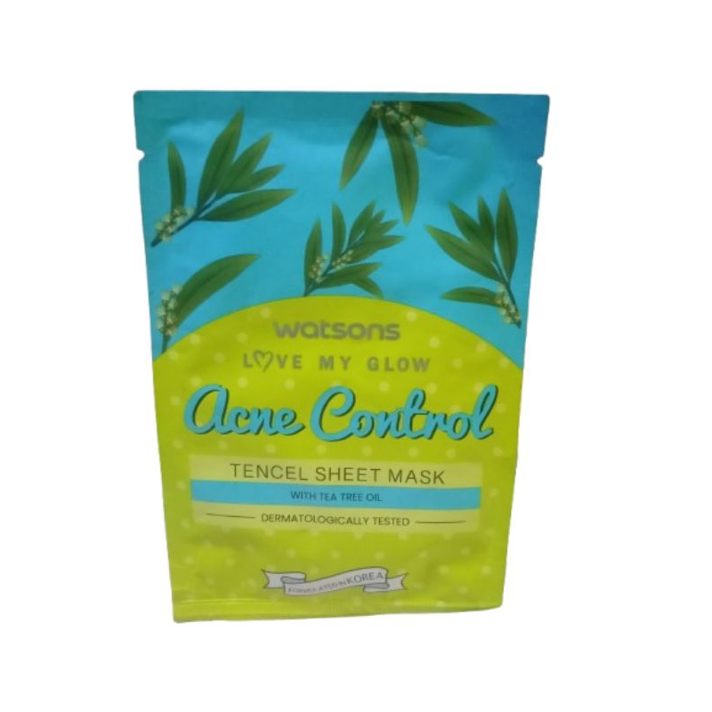 Jual Watsons Love my Glow Acne Control Tencel Sheet Mask With Tea ...