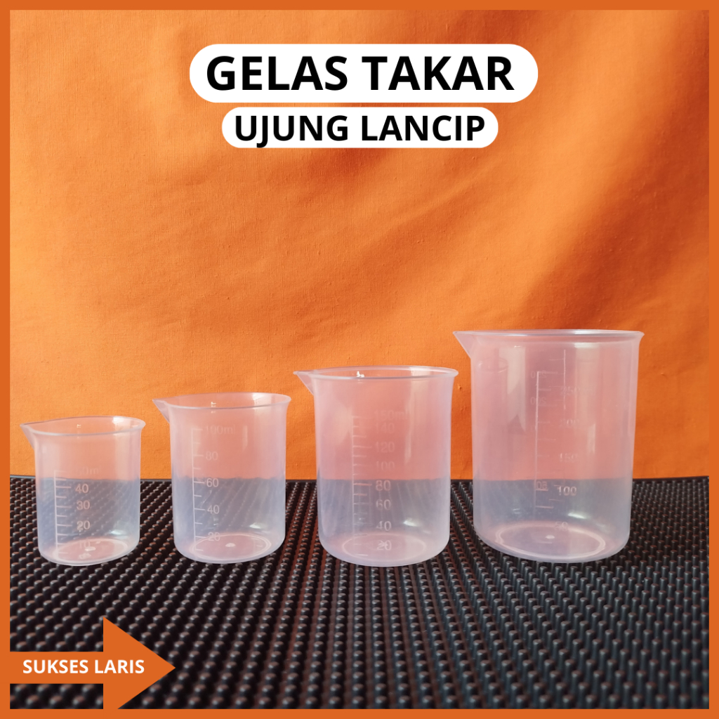 Jual GELAS TAKAR 50ml 100ml 150ml 300ml | GELAS UKUR PLASTIK | GELAS ...