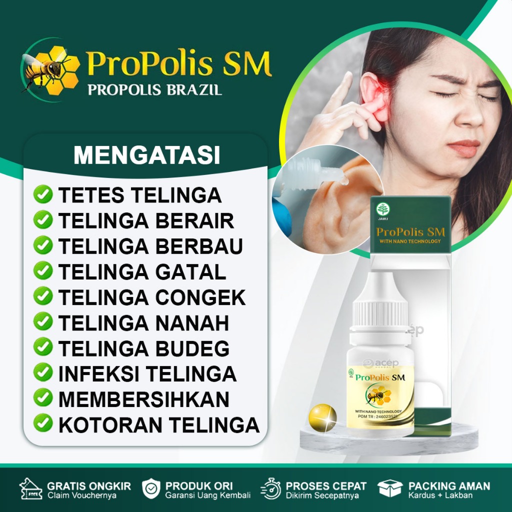 Jual Obat Tetes Telinga Congek Bernanah Bau Busuk Telinga Gatal Berair ...
