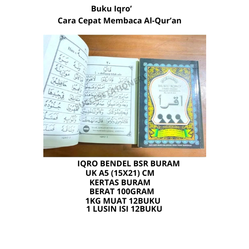 Jual IQRO BESAR | BUKU IQRO | IQRO BESAR HITAM | Shopee Indonesia