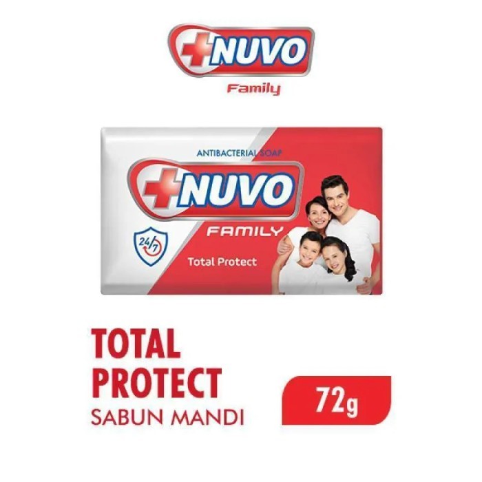 Jual Nuvo Family Total Protect Sabun Mandi Bar Soap - Merah [72 g] | Shopee Indonesia