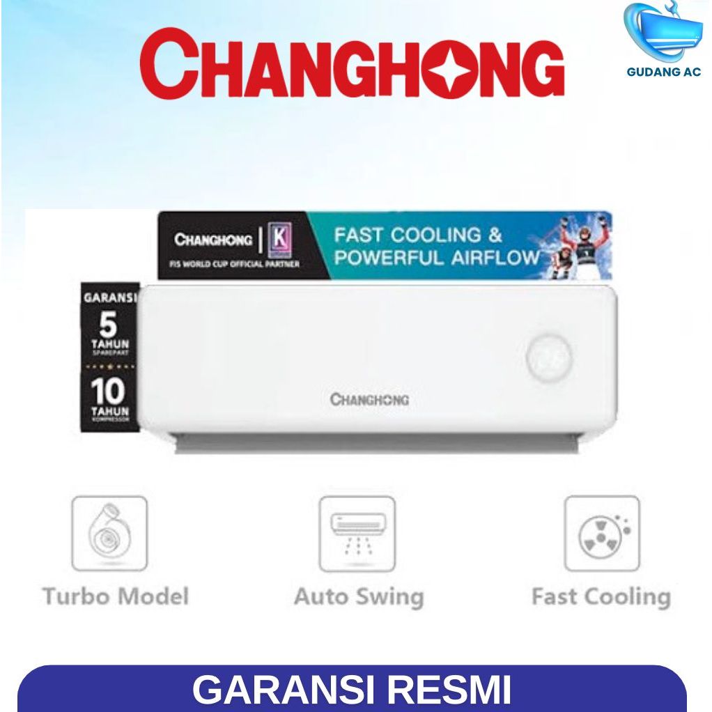 Jual AC Changhong 1/2 PK Turbo Deluxe R32 CSC05CSD4 | Shopee Indonesia