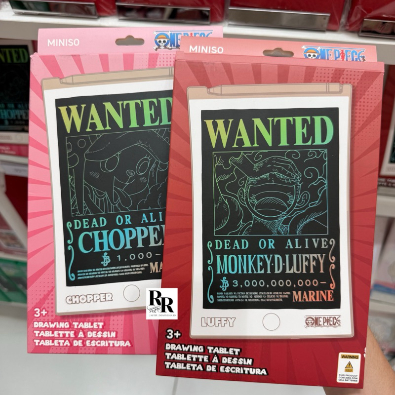 Jual Miniso x OnePiece - OnePiece (Luffy, Chopper) Drawing Tablet ...
