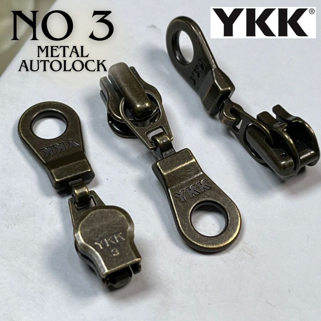 Jual YKK Kepala No 3 Resleting Metal Zipper ATG Silver Silver Nomor 3 ...