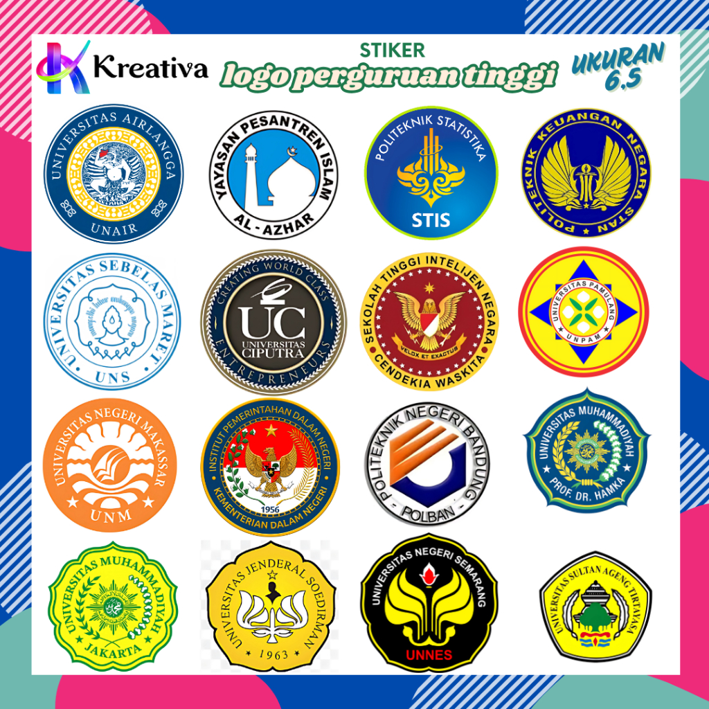 Jual (Support Pejuang Kampus)(BISA CUSTOM) Stiker Universitas Makara UI ...