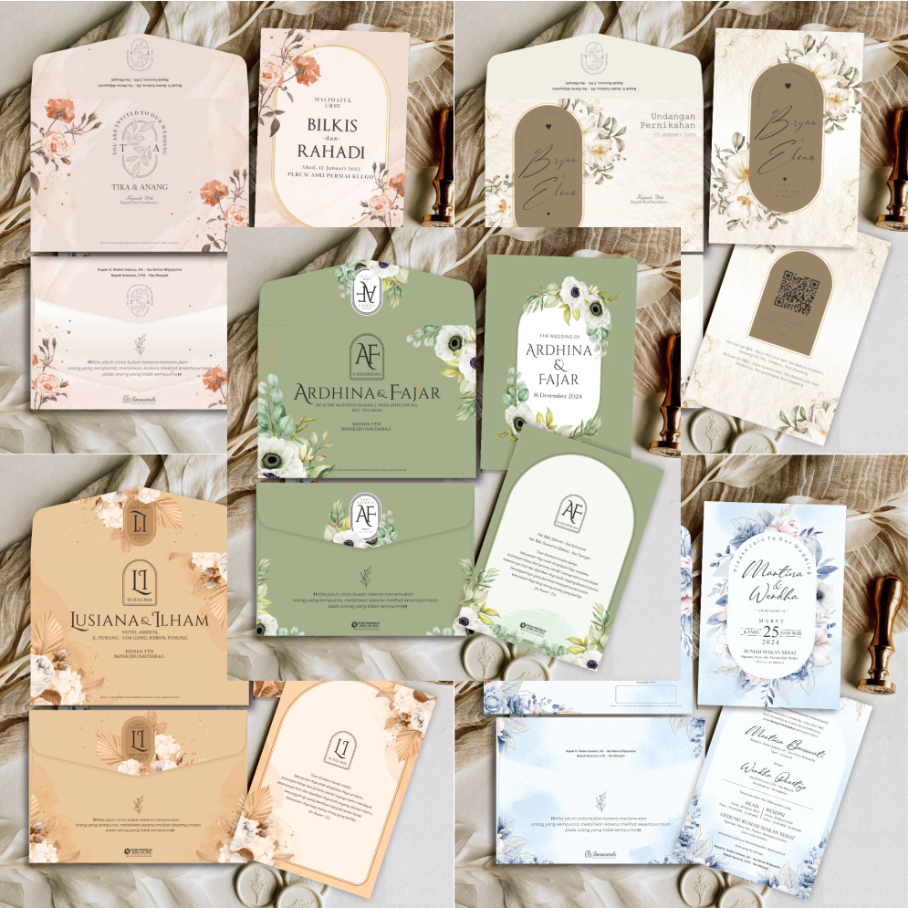Jual Bundle Sample Undangan Digital Wedding Invites | Shopee Indonesia