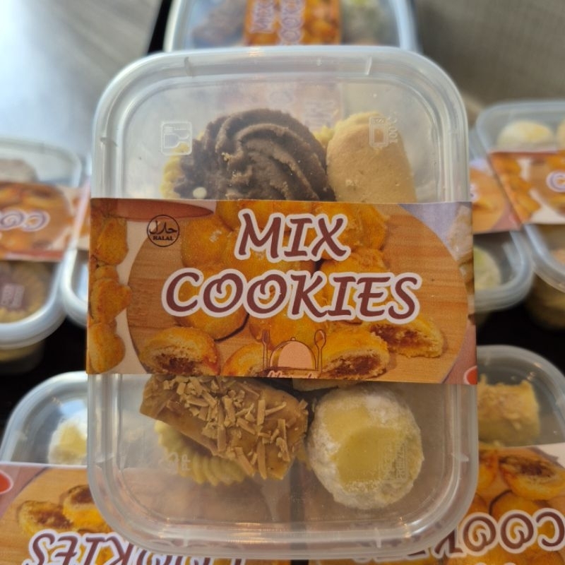 Jual Mix Cookies (Kue Campur) 1 Toples Kotak Ukuran 200ML Berat 125 ...