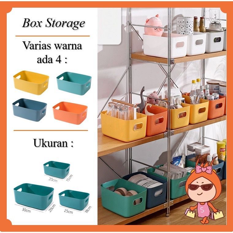 Jual MS - Storage Box Multifungsi / Box Storage / Kotak Penyimapanan Serbaguna / Bin Organizer ...