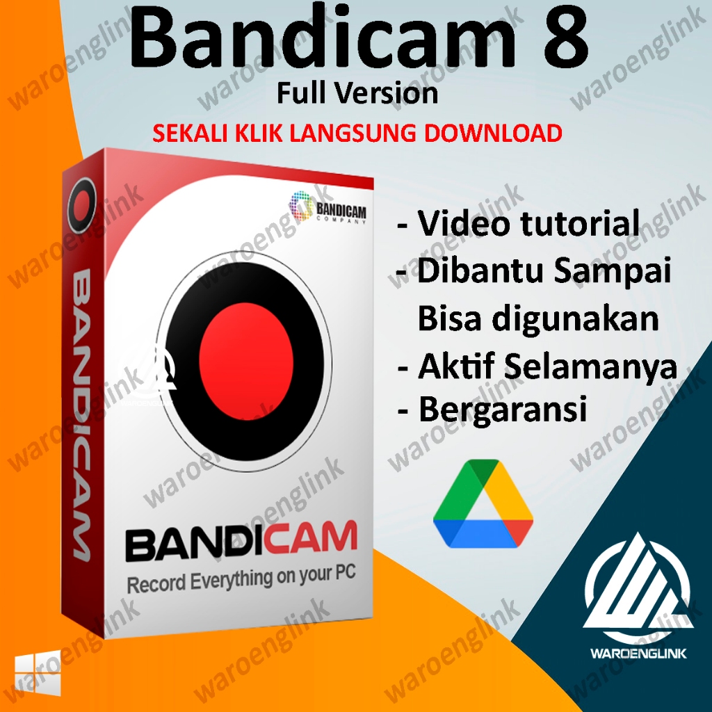 Jual BandiCam 8 full version no watermark unlimited rekaman layar aktif ...