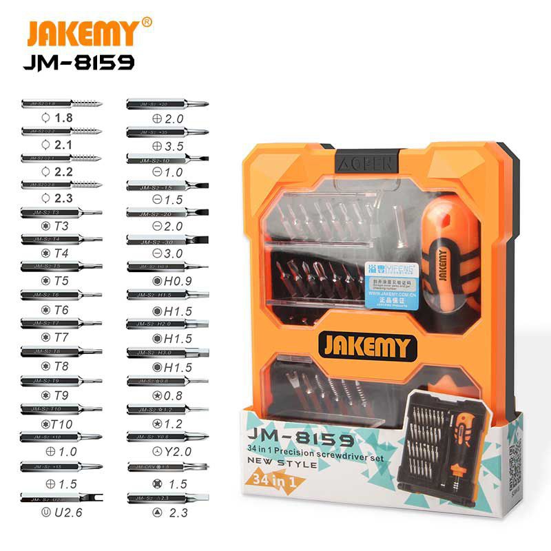 Jual OBENG SET JAKEMY JM8159 34 IN 1 MULTIFUNGSI ORIGINAL | Shopee ...