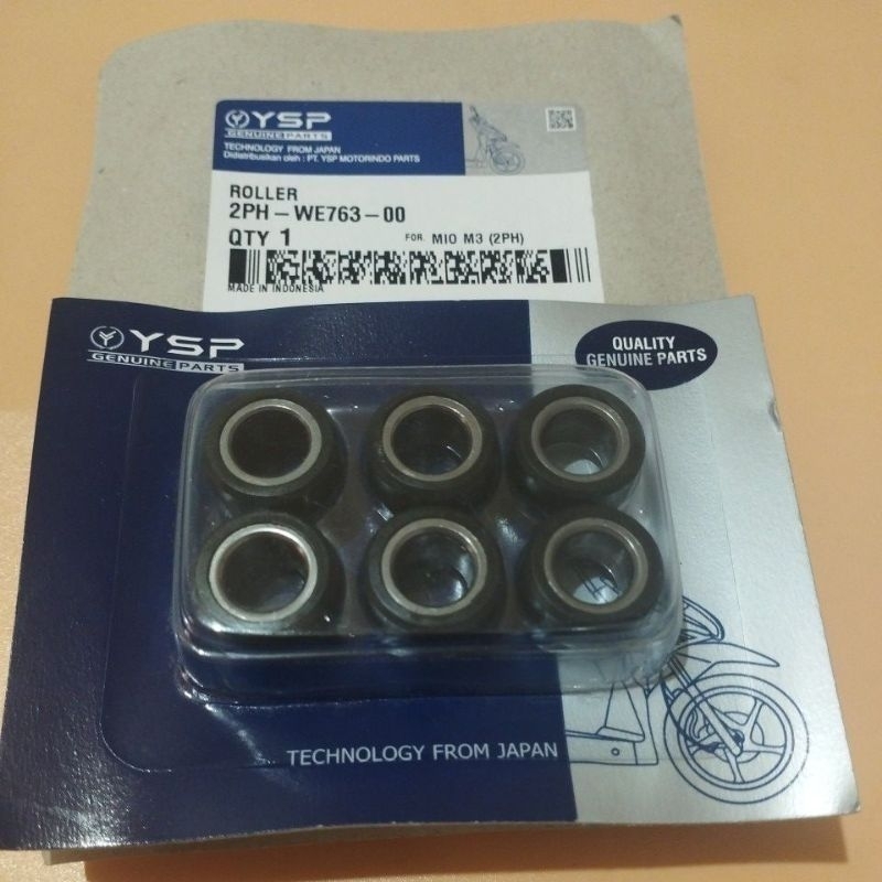 Jual YSP ROLLER STANDAR SET MIO M3 (2PH) /MIO S /MIO Z /FREEGO /ROLLER OEM SET /ROLER SET ...