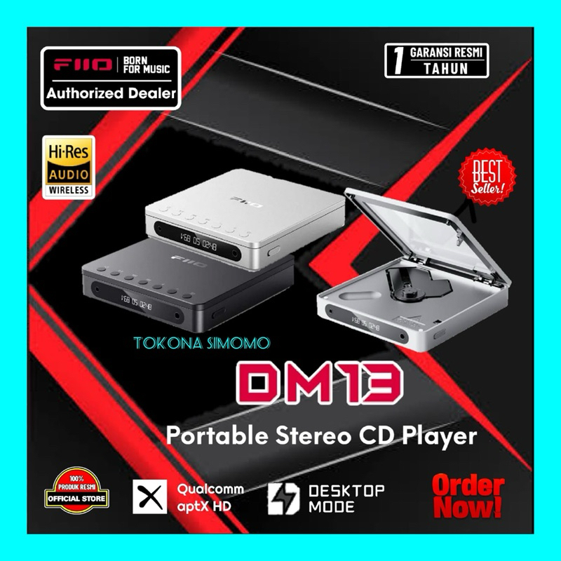 Jual Fiio DM13 BT Hi-Fi Portable Stereo CD Player / Discman | Shopee Indonesia