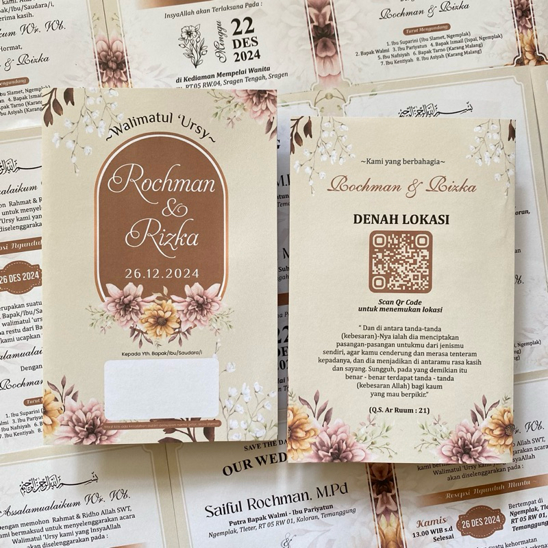 Jual Undangan nikah Undangan pernikahan Undangan tasyakuran Undangan ...