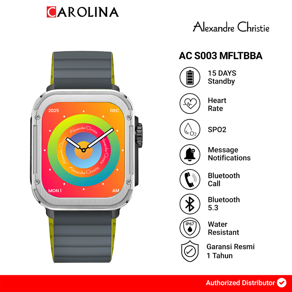 Jual Jam Tangan Pria Alexandre Christie Smart Gen 3 AC S003 MFLTBBA ...