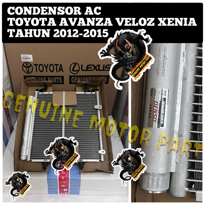 Jual CONDENSOR AC TOYOTA AVANZA VELOZ XENIA TAHUN 2012-2015 DENSO JAPAN ...