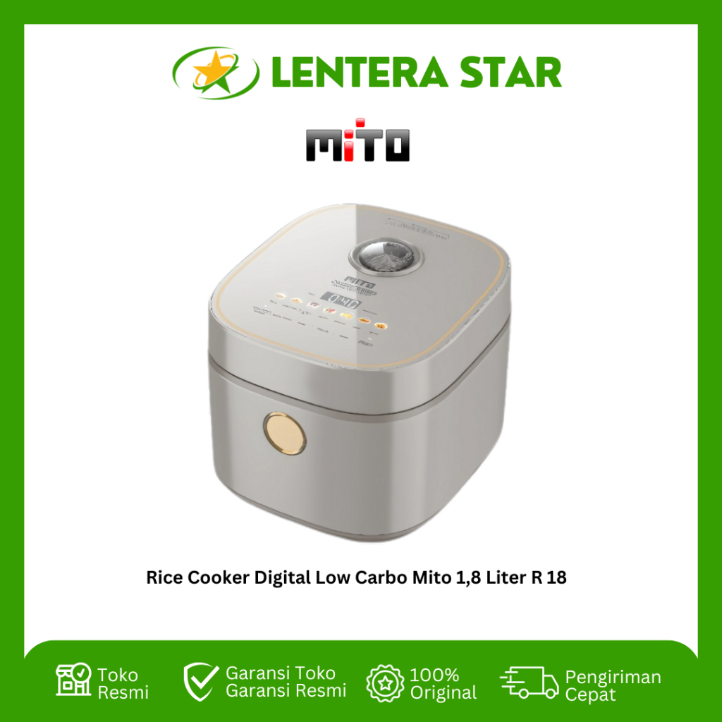 Jual Rice Cooker Mito R 18 Low Carbo Sugar MITO Digital Rice Cooker Low ...