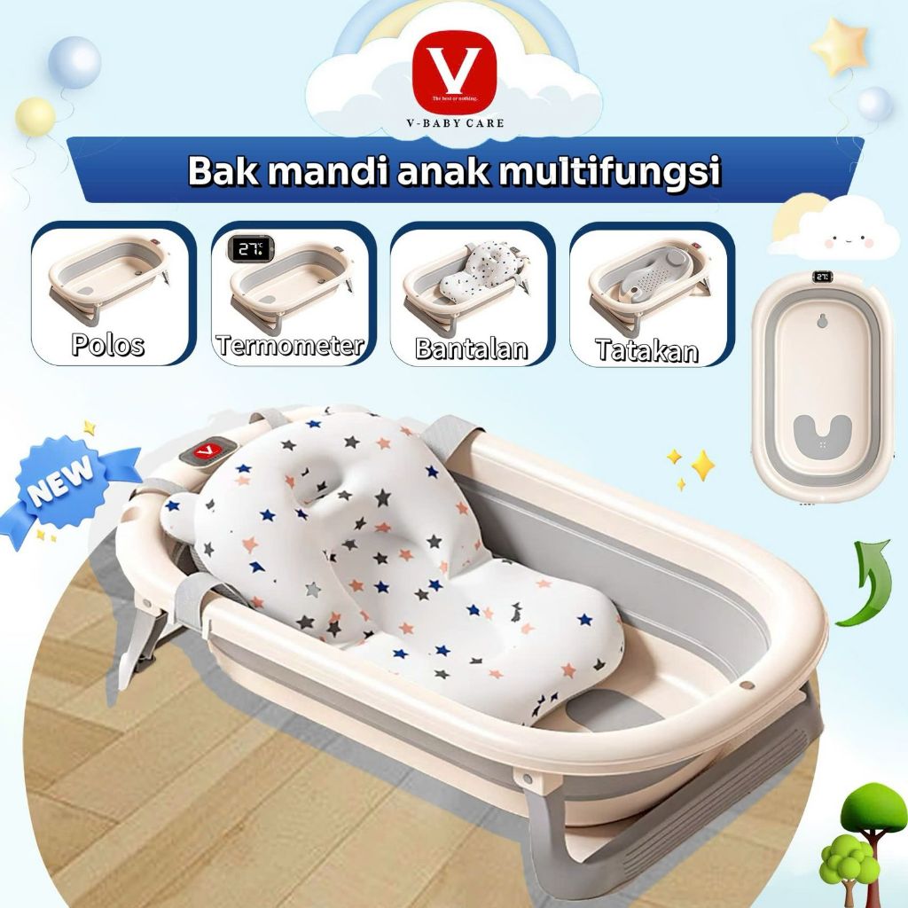 Jual VBABY CARE Bathtub Baby/ Bak Mandi bayi / Bak Mandi lipat bayi ...