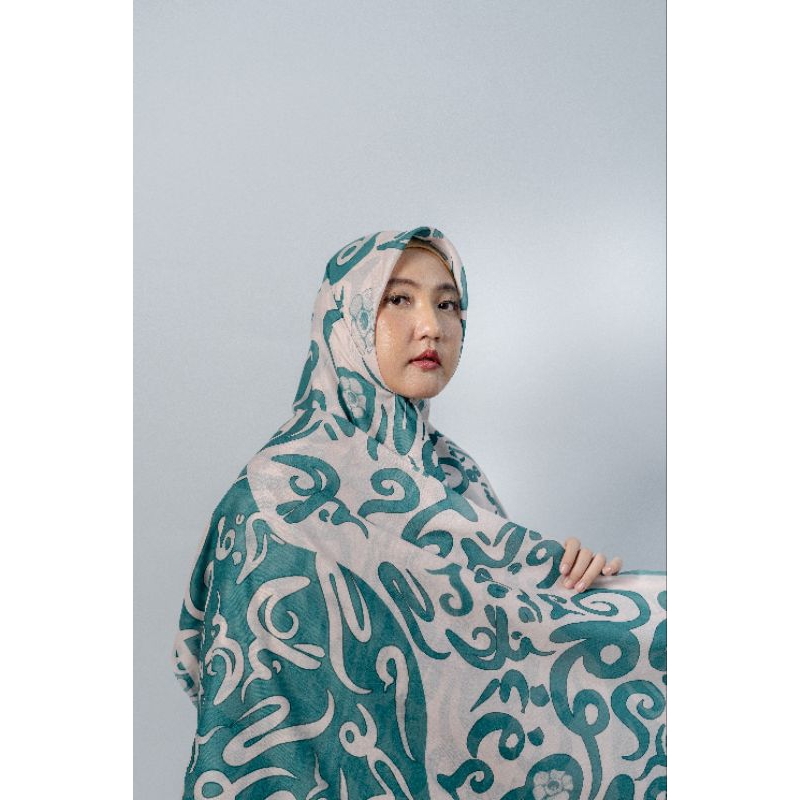 Jual hijab Voal motif rafflesia & batik besurek khas bengkulu ...