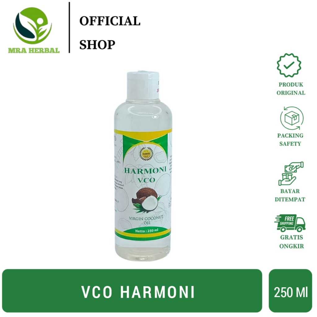 Jual VCO Virgin Coconut Oil 250 Ml | Minyak Kelapa Murni Harmoni Original 250 ml | Shopee Indonesia