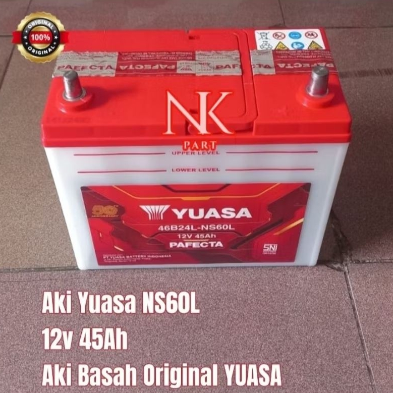 Jual Aki Accu Mobil Yuasa NS60L Basah 12v 45Ah Original Yuasa | Shopee Indonesia