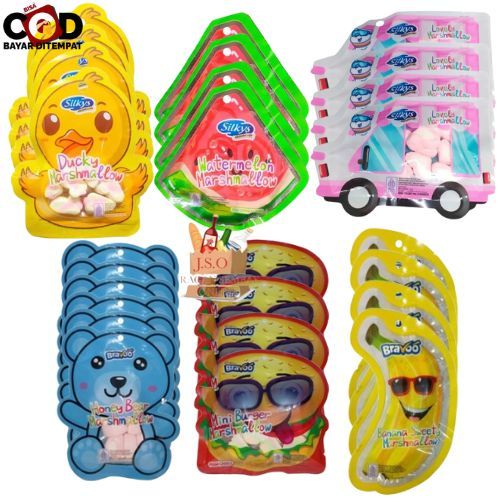 Jual [ JSO ] Silkys Marshmallow Pack Isi 10pcs Ducky Lovely Watermelon ...