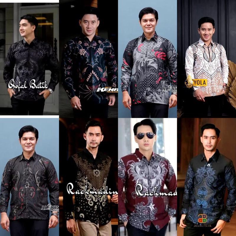 Jual BAJU KEMEJA BATIK PRIA LENGAN PANJANG SIZE M L XL XXL BSWART batik HRB02 | Shopee Indonesia