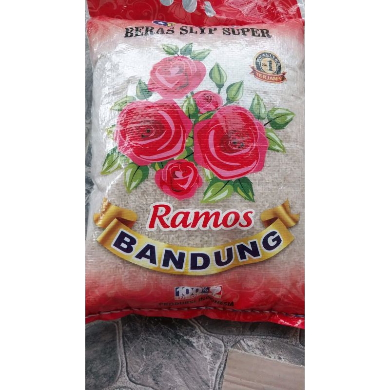 Jual Beras Slyp super Ramos bandung dijamin pulen 5 kg | Shopee Indonesia