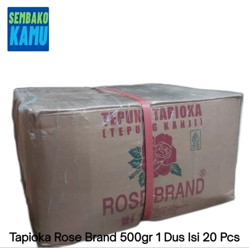 Jual Tepung Tapioka Rose Brand 500 gr - 1 Dus Isi 20 pcs | Shopee Indonesia