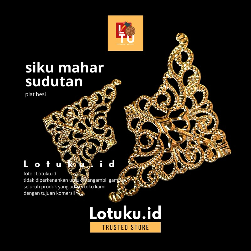 Jual ornamen sudutan besi siku hantaran | siku mahar | siku pigura ...